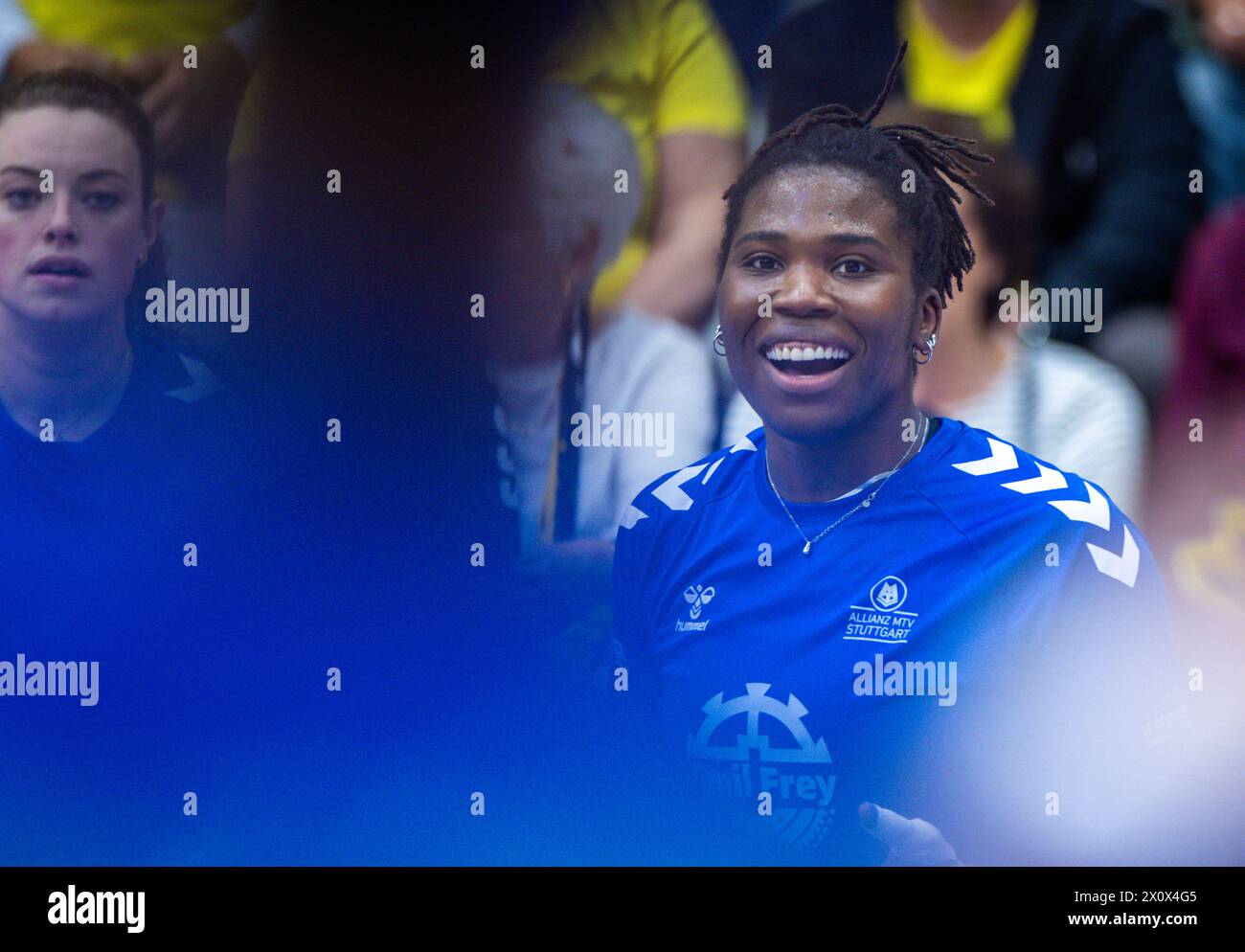 Schwerin, Germany. 13th Apr, 2024. Volleyball, Women: Bundesliga, SSC ...