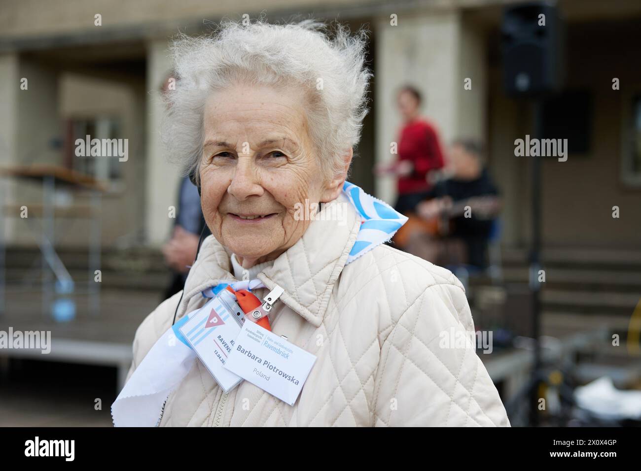 14 April 2024, Brandenburg, Fürstenberg/Havel: Survivor Barbara ...
