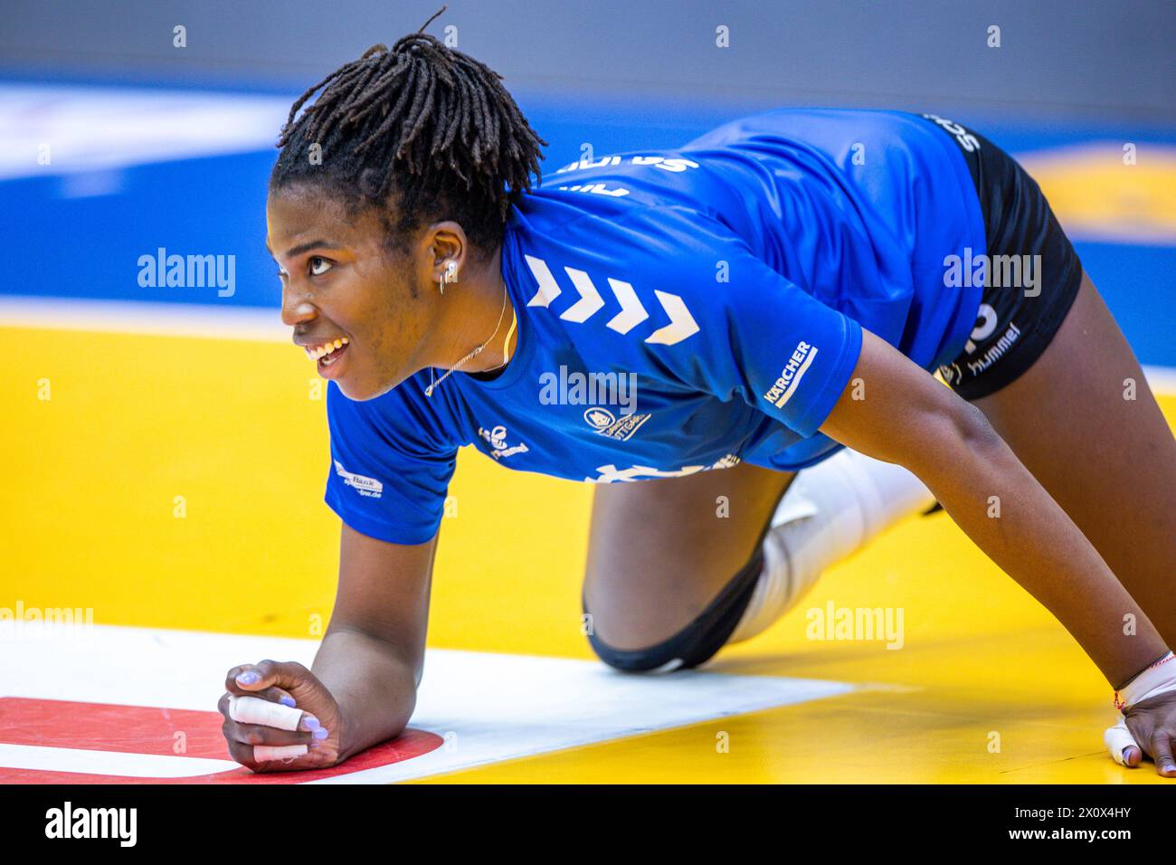 Schwerin, Germany. 13th Apr, 2024. Volleyball, Women: Bundesliga, SSC ...