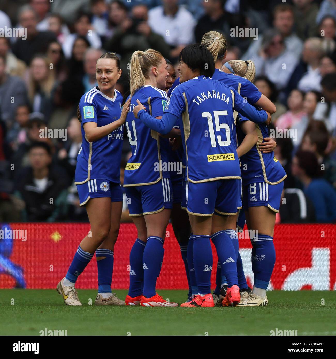 London, UK. 14th Apr, 2024. Jutta Rantala of Leicester City Women ...