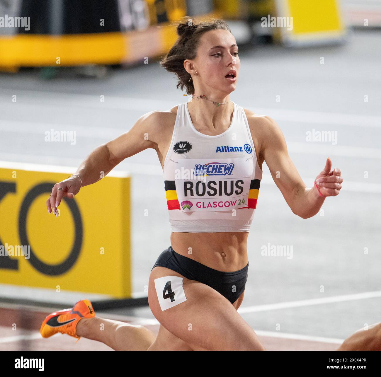 Rani Rosius of Belgium competing in the 60m heats on Day 2 at the World ...