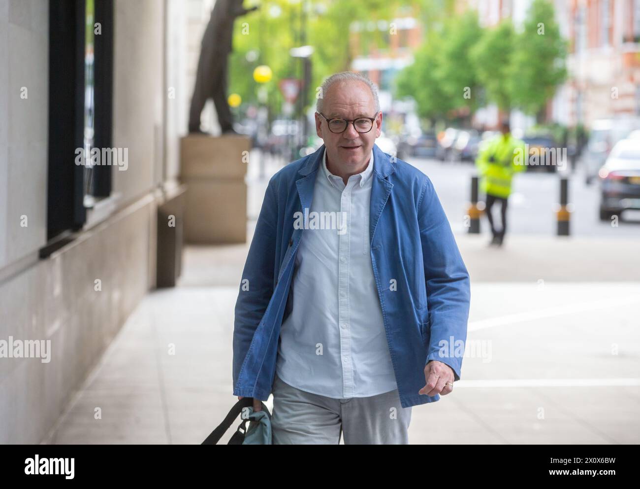 London, England, UK. 14th Apr, 2024. JOHN O'FARRELL is seen outside BBC ...