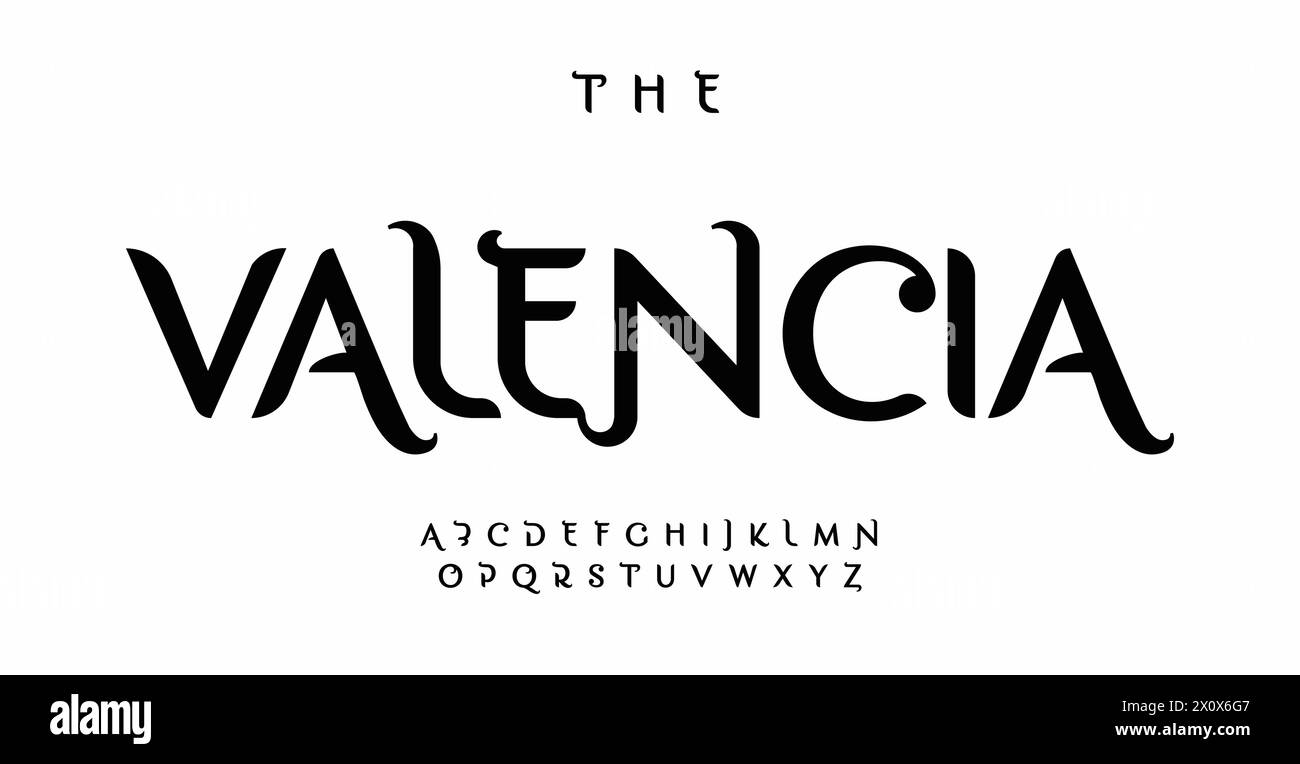 Elegant serif font with unique curves and stylish flair. Perfect for ...