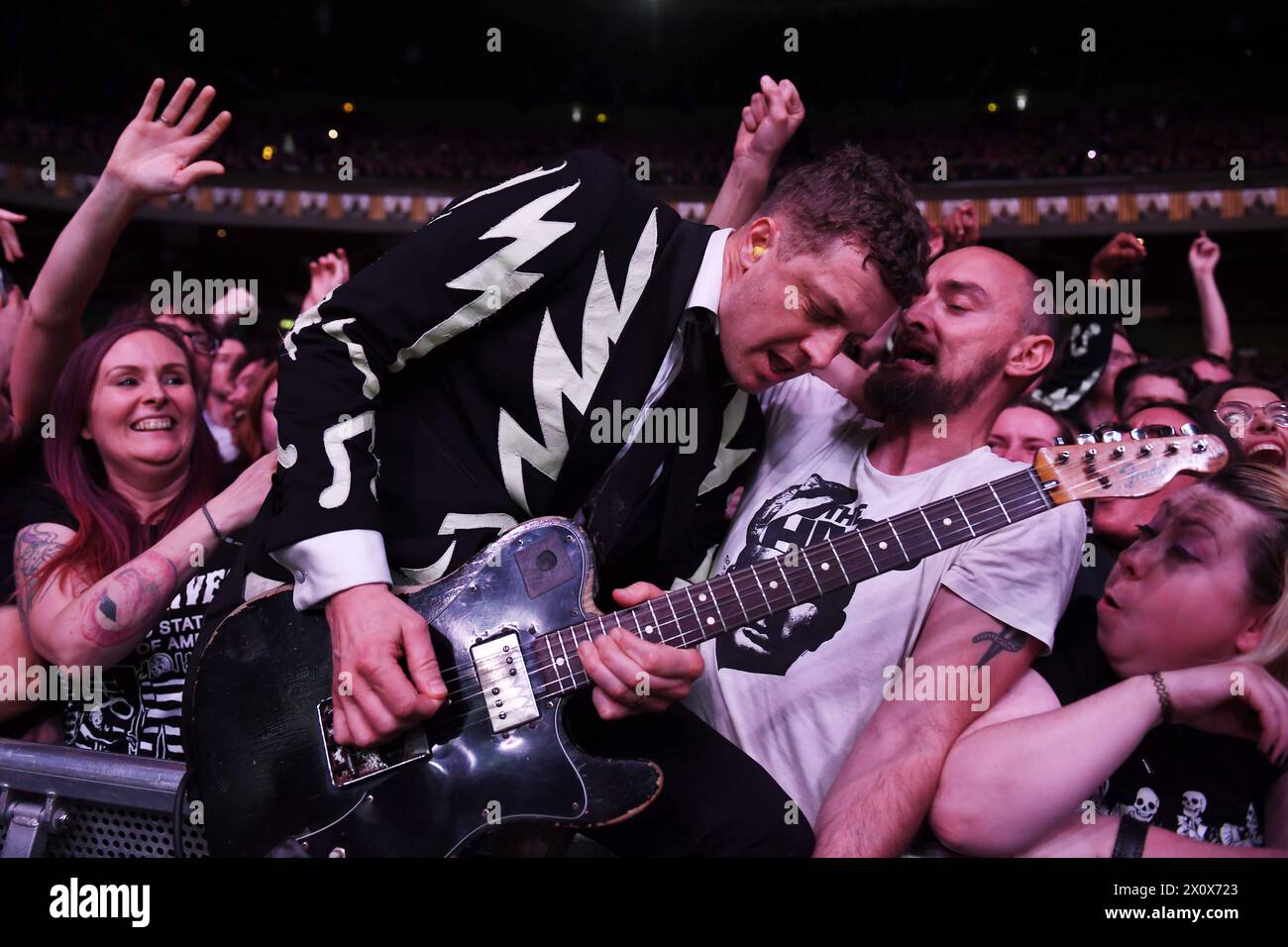 The Hives performing at Eventim Apollo LONDON, ENGLAND - APRIL 13 ...