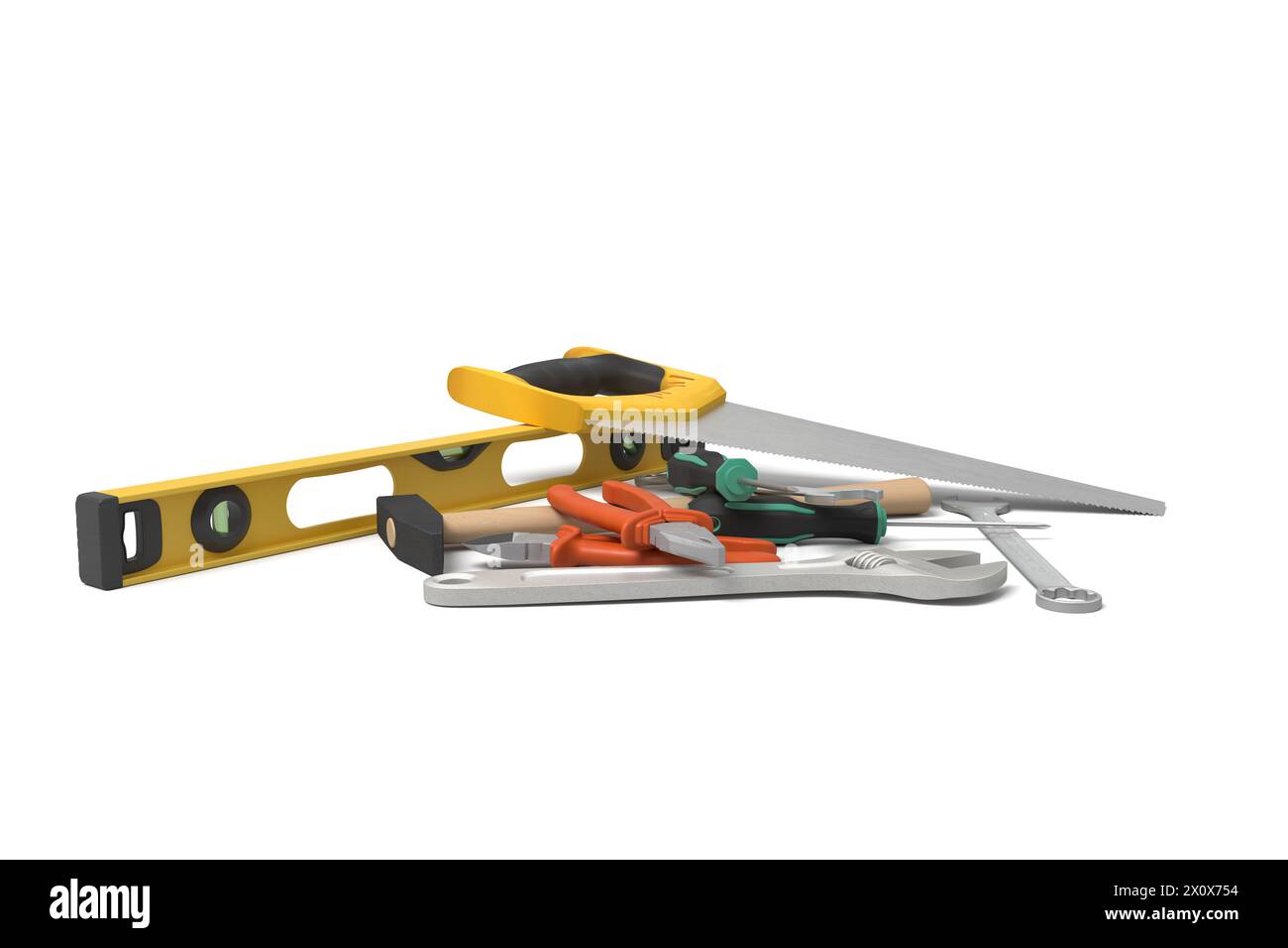Arranged tools Cut Out Stock Images & Pictures - Alamy