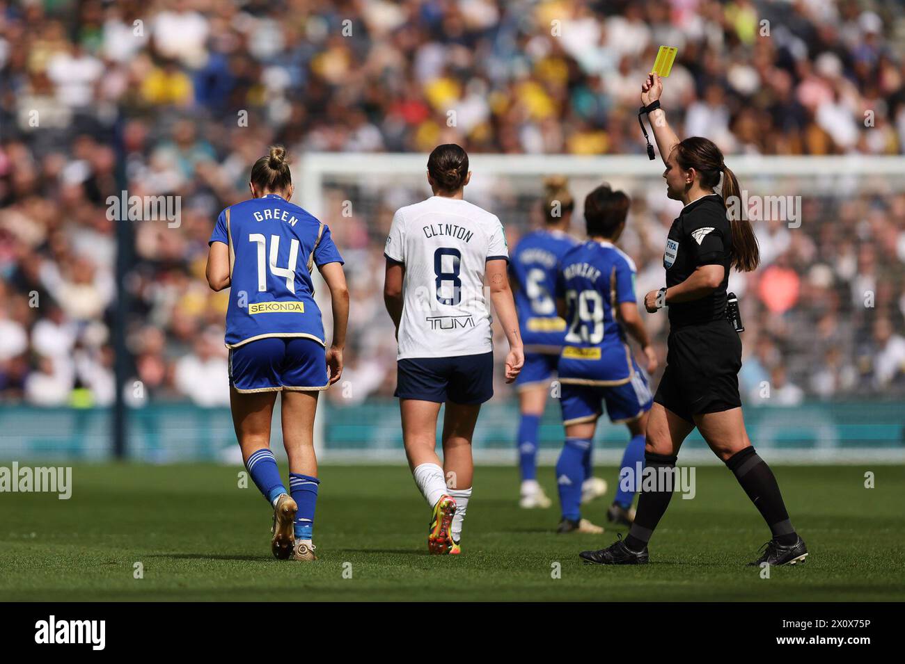 London, UK. 14th Apr, 2024. Josie Green of Leicester City Women ...