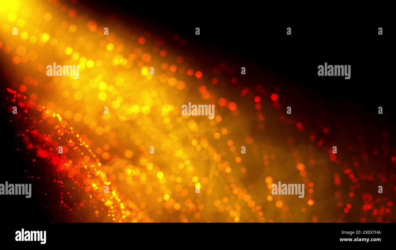 Gold light and dust. Computer generated 3d render Stock Photo - Alamy