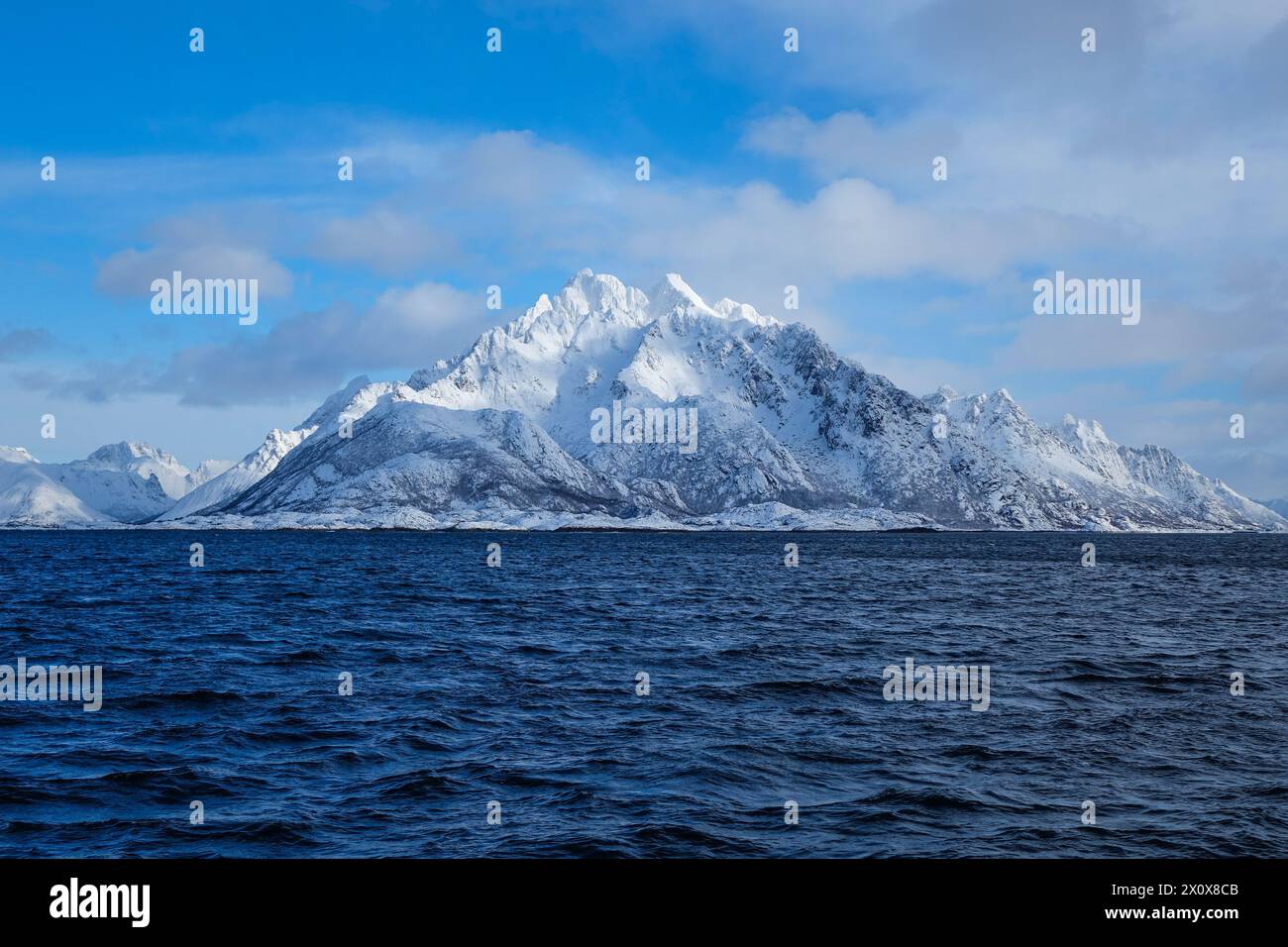 Trollfjord in winter, Lofoten, Norway Stock Photo - Alamy