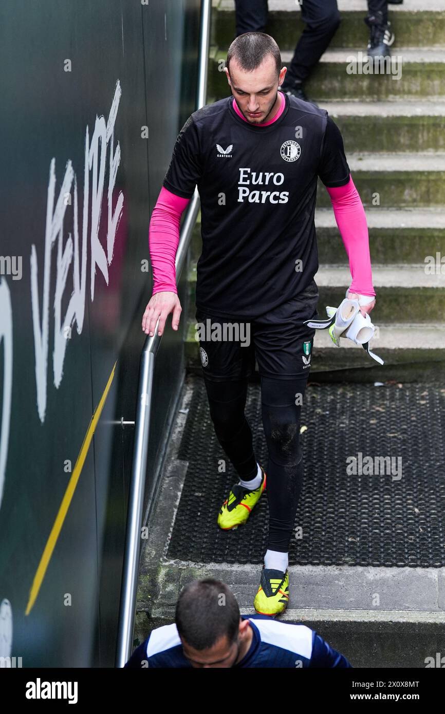 Sittard - Feyenoord keeper Justin Bijlow during the Eredivisie match ...