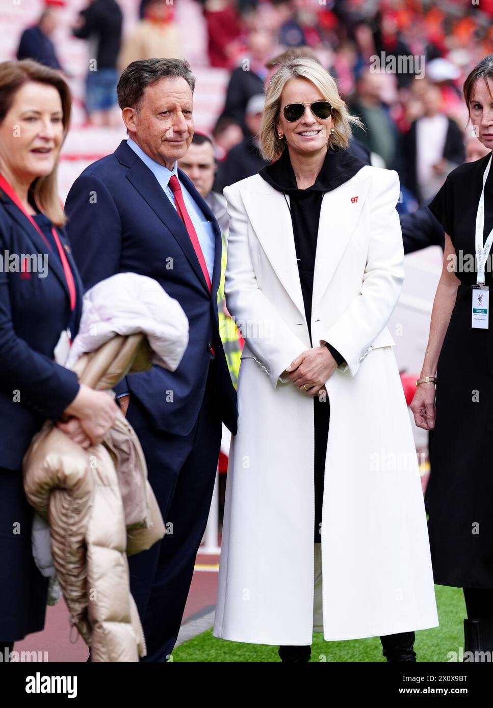 Liverpool chairman Tom Werner and Jennifer Ashton ahead of the Premier ...