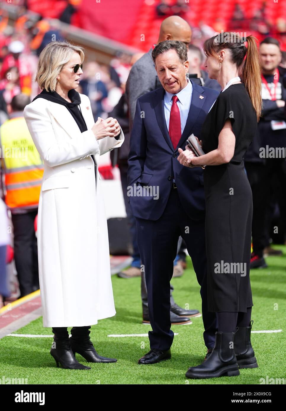 Jennifer Ashton and Liverpool chairman Tom Werner ahead of the Premier ...