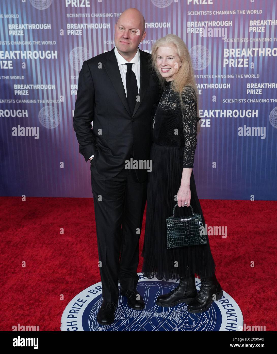 (L-R) Marc Andreessen and Laura Arrillaga-Andreessen arrives at the ...