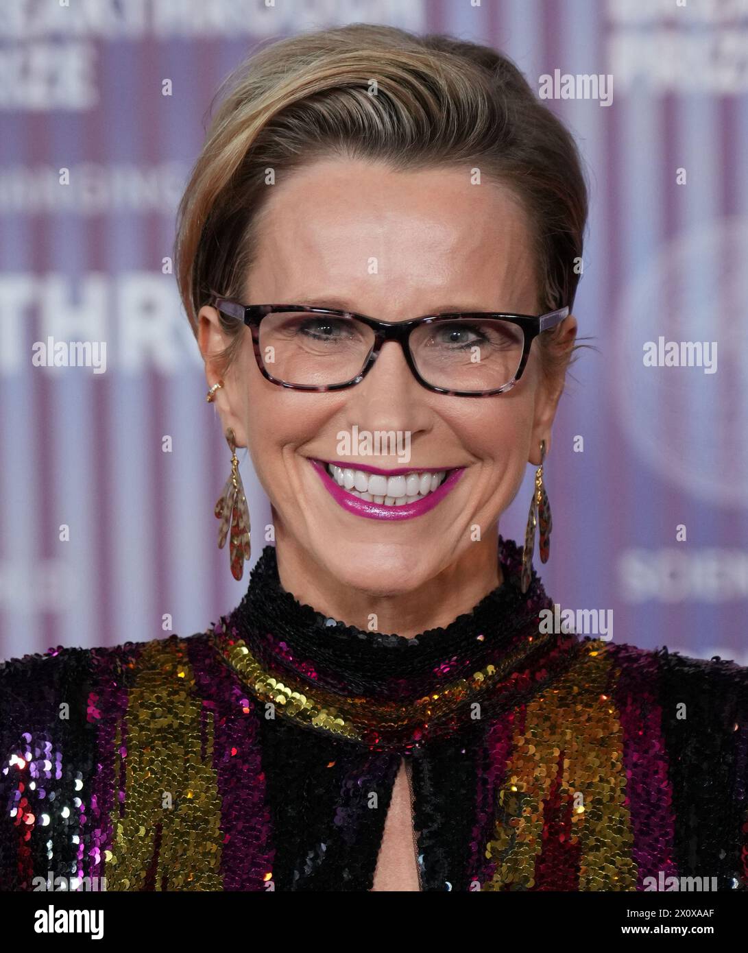 CEO of GlaxoSmithKline Dame Emma Walmsley arrives at the 10th Annual Breakthrough Prize Ceremony ...