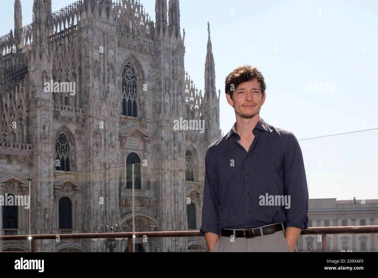 American actor Mike Faist poses for photographers during a photo call ...