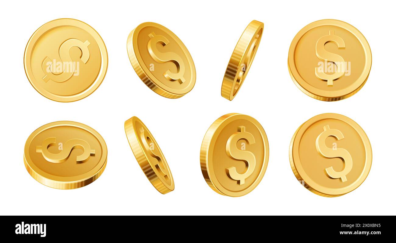 Financial concept animation gold coins hi-res stock photography and ...