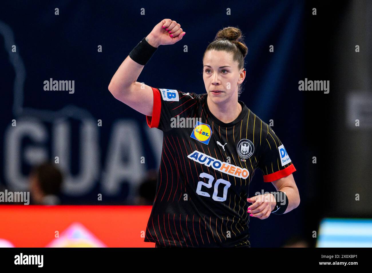 Neu Ulm, Germany. 14th Apr, 2024. Handball, Women: Olympic ...