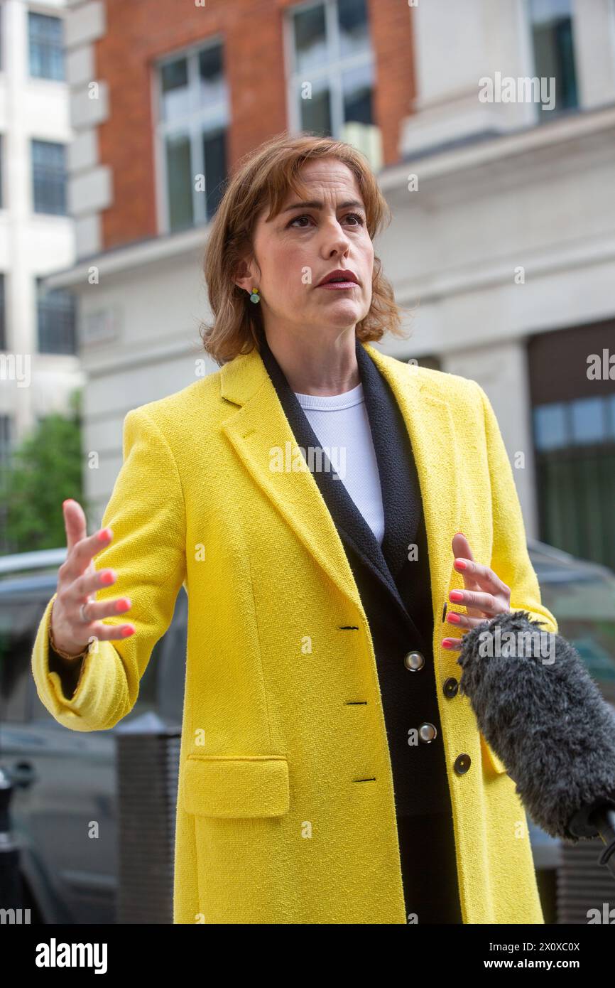 London, United Kingdom. April 14 2024. Health Secretary Victoria Atkins ...
