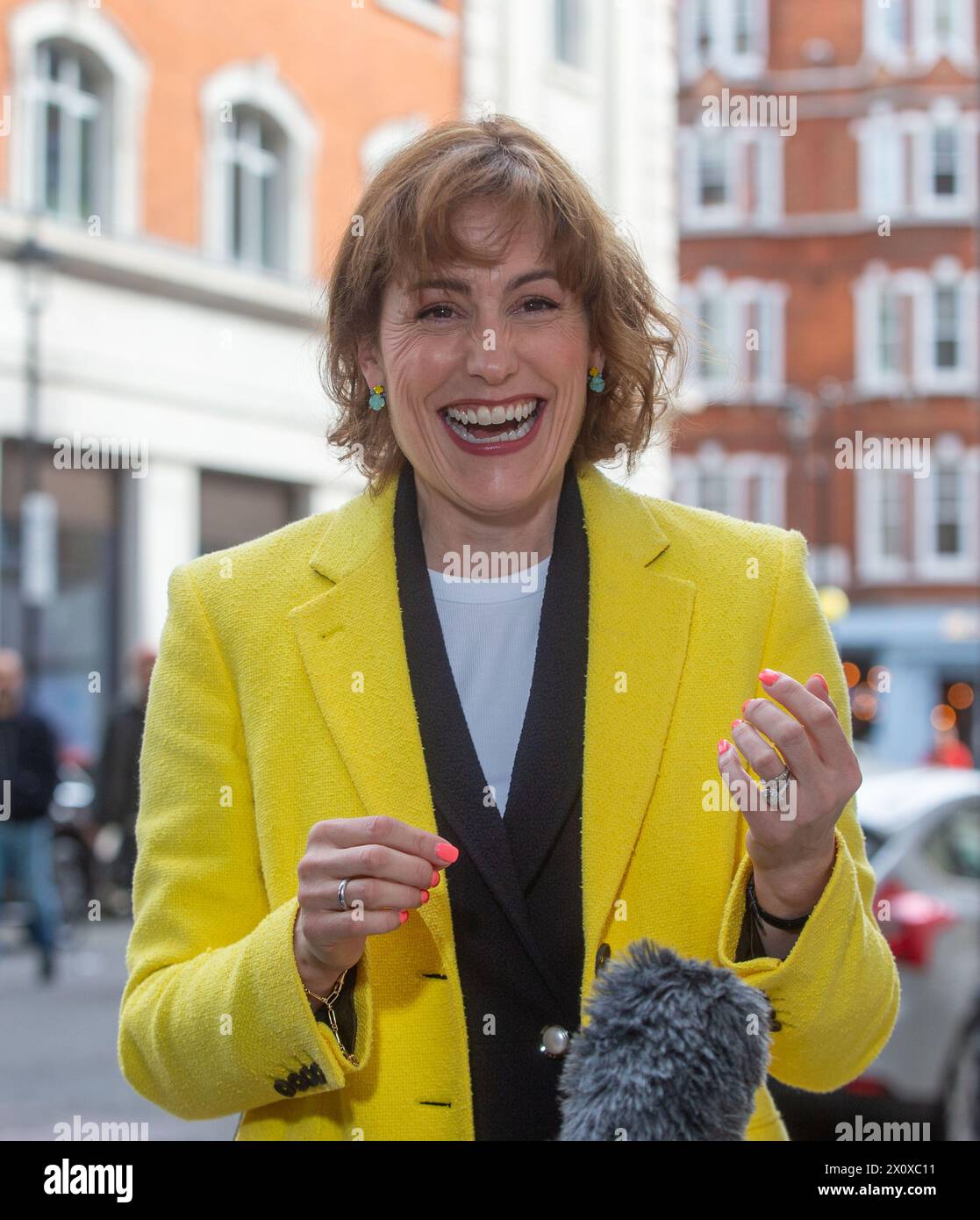 London, United Kingdom. April 14 2024. Health Secretary Victoria Atkins ...
