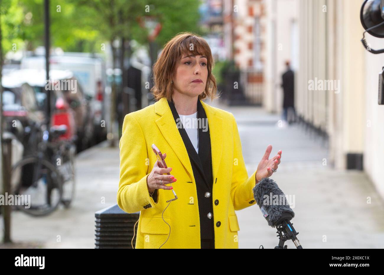 London, United Kingdom. April 14 2024. Health Secretary Victoria Atkins ...