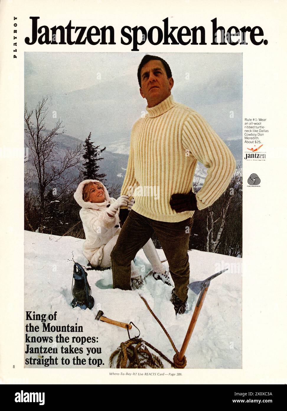 Vintage "Playboy" magazine September 1968 issue advert, USA Stock Photo ...