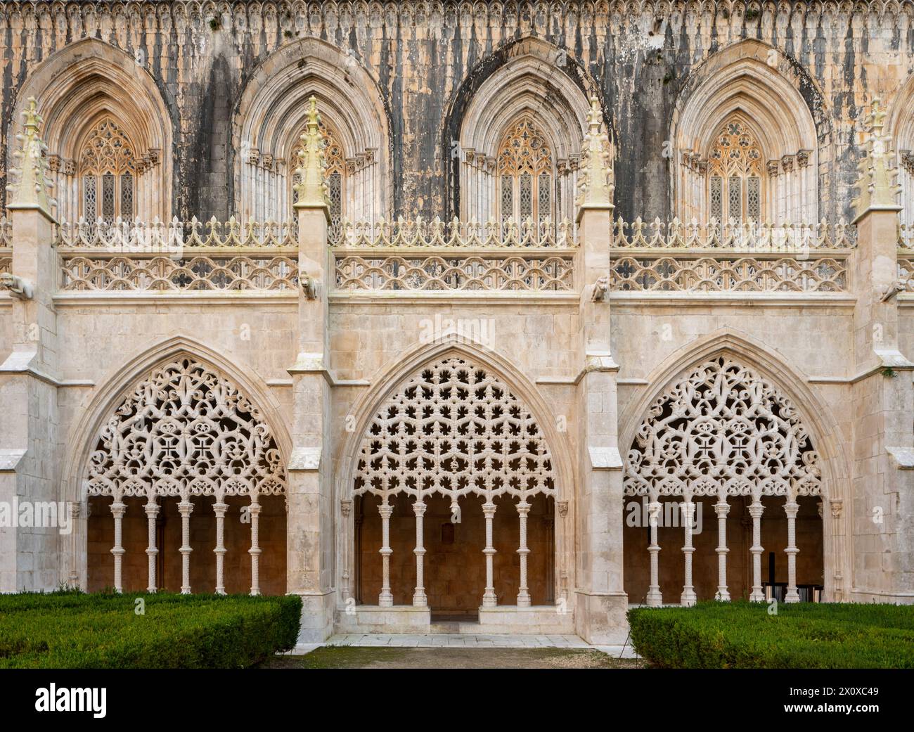 Batalha, Mosteiro da Batalha, Kloster, Kreuzgang Stock Photo - Alamy
