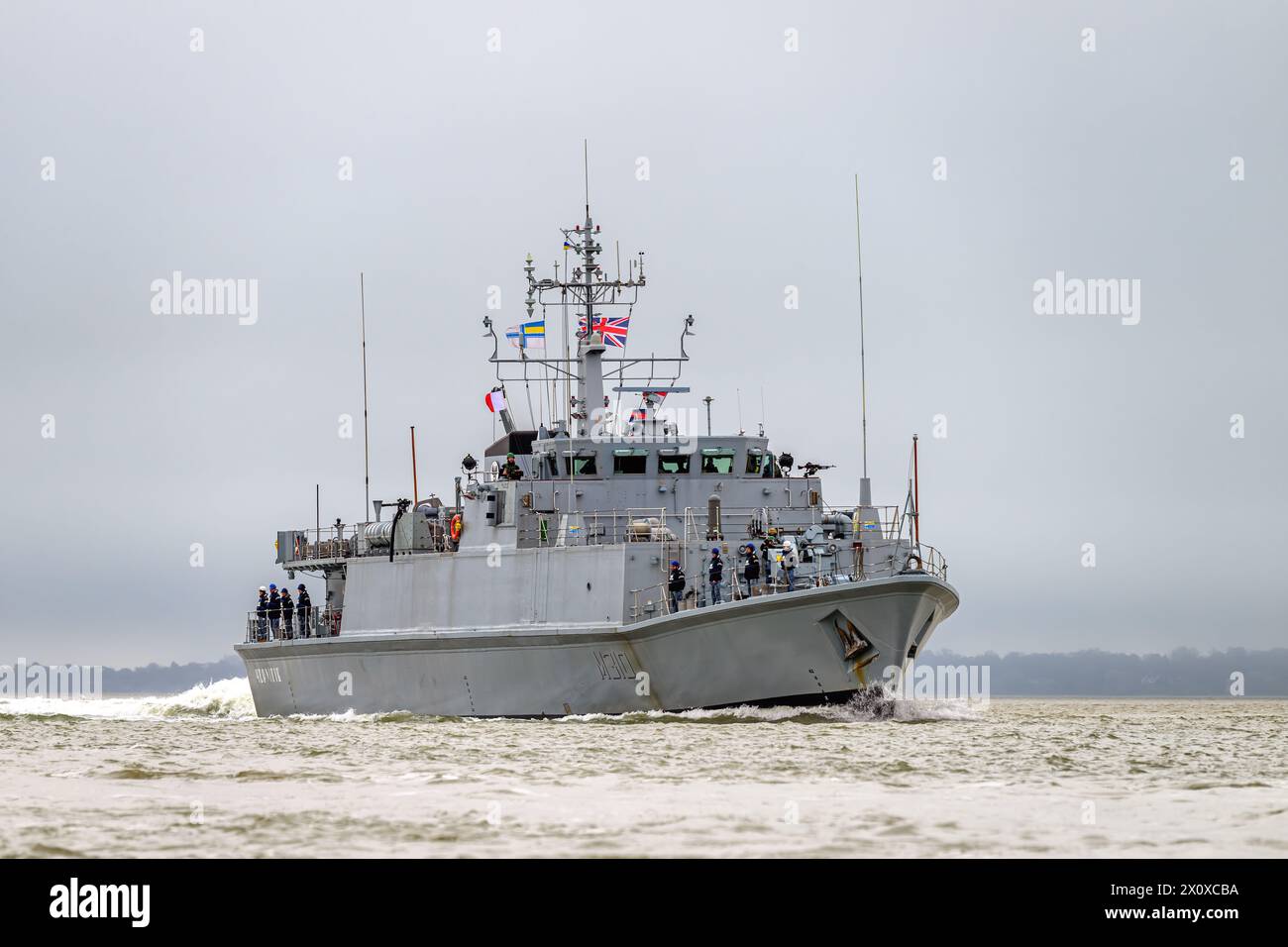 The Ukrainian Navy mine warfare vessel Chernihiv (M310). The Sandown ...