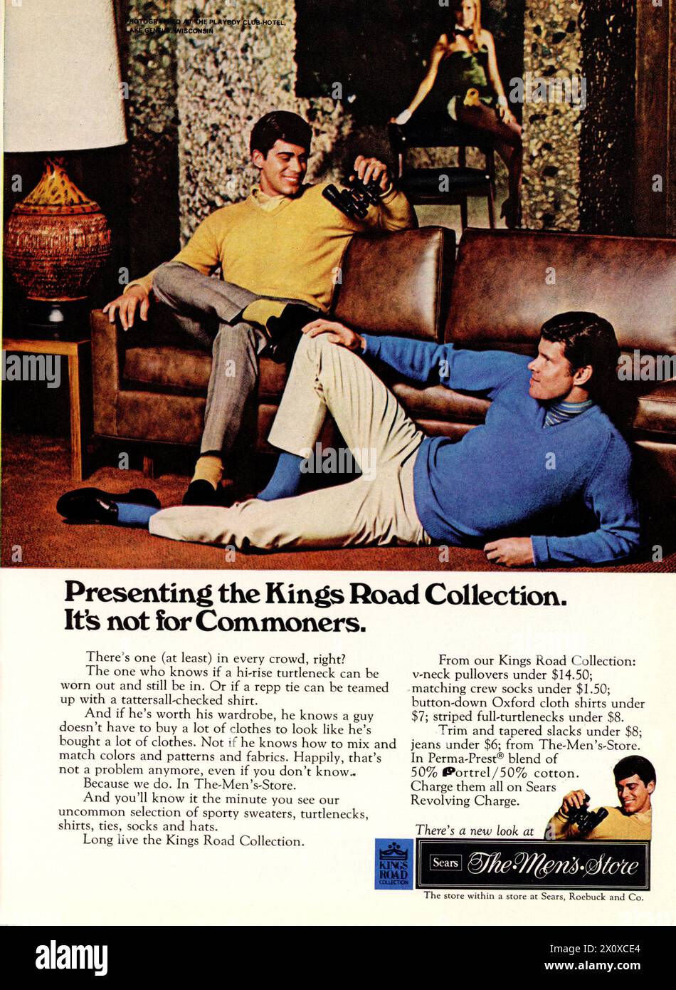 Vintage "Playboy" magazine September 1968 issue advert, USA Stock Photo ...