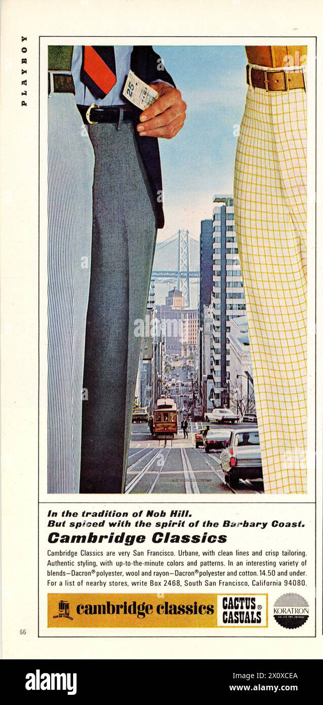 Vintage "Playboy" magazine September 1968 issue advert, USA Stock Photo ...