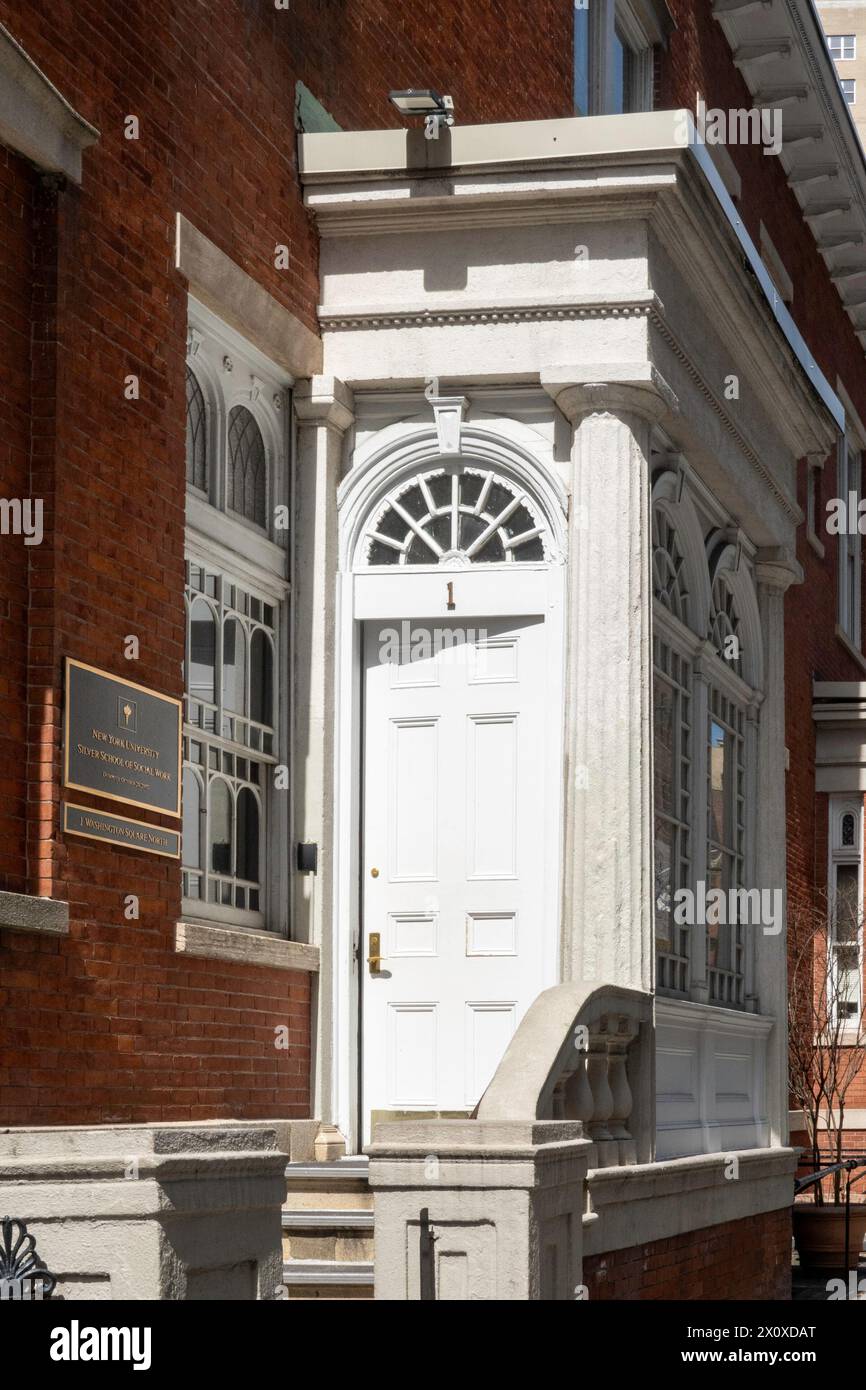 1 Washington Square North, 2024, NYU, NYC, USA Stock Photo - Alamy