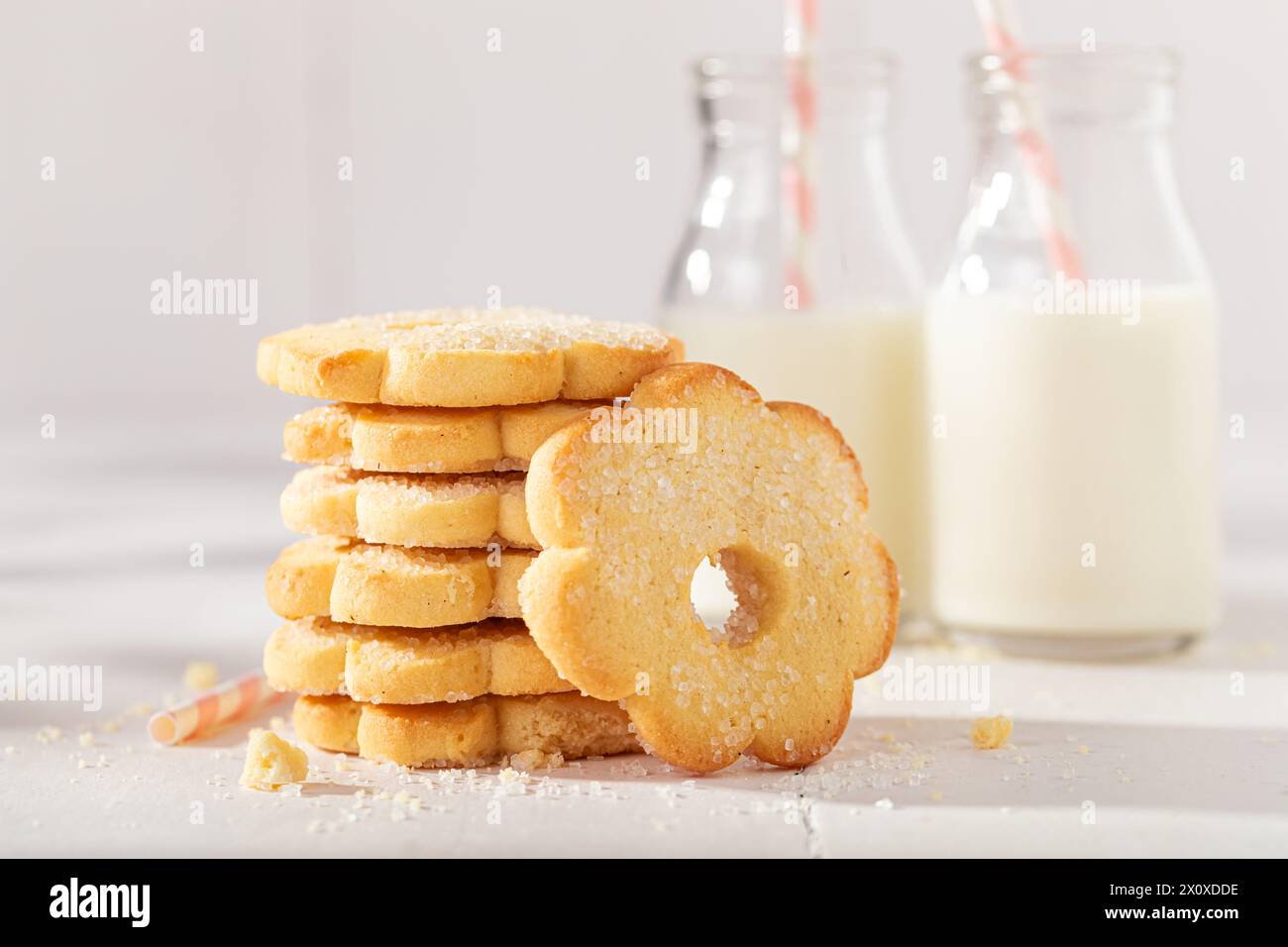 Crunchy and sweet butter cookies as after school milky snack. Cookies ...