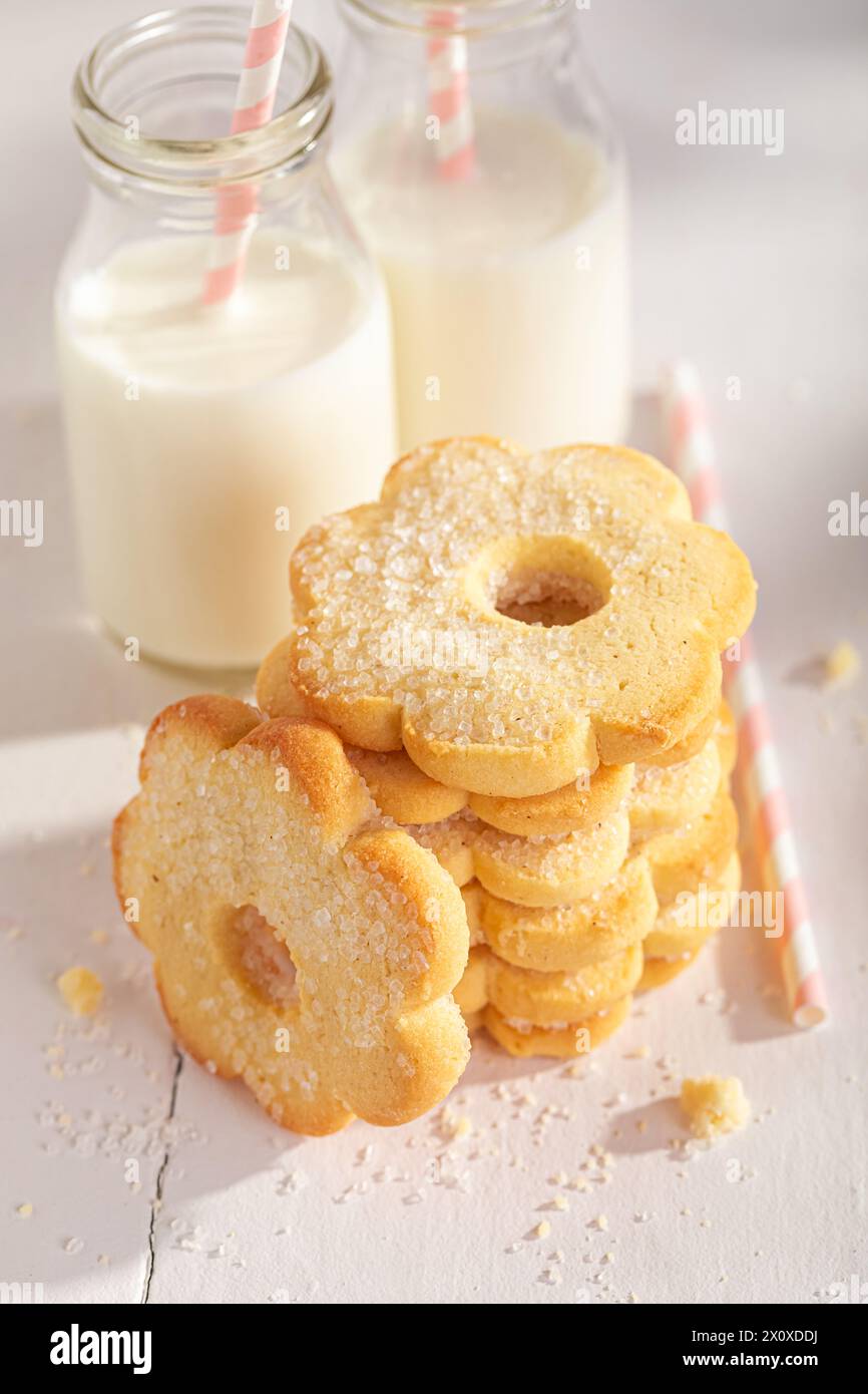 Crunchy and sweet butter cookies as a popular sweet snack. Cookies best ...
