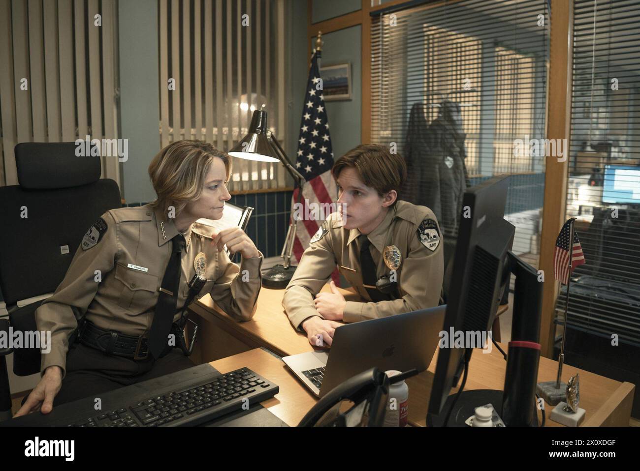 JODIE FOSTER and FINN BENNETT in TRUE DETECTIVE (2024), directed by ...