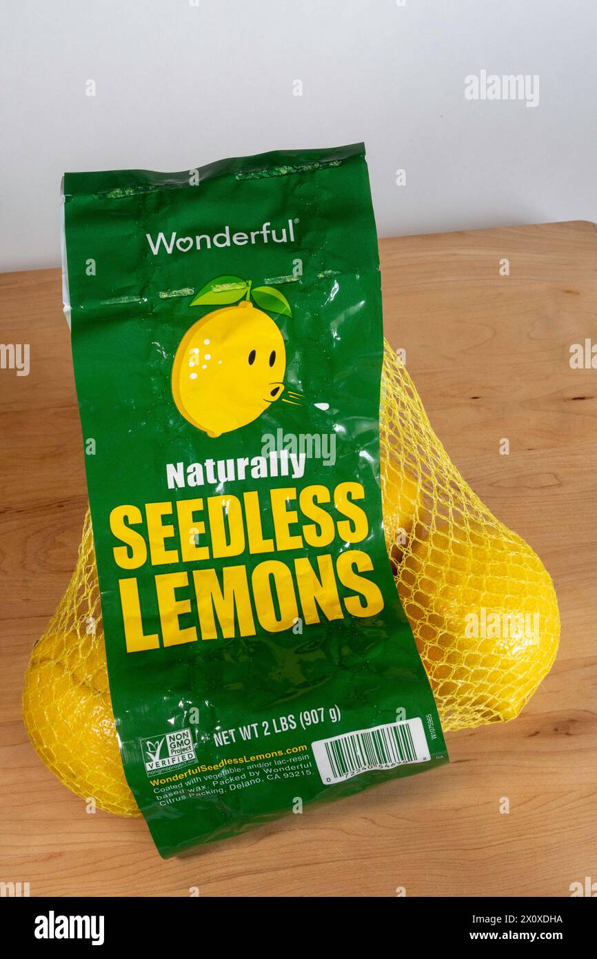 Seedless lemons are a very flavorful juicy citrus fruit, 2024, United ...