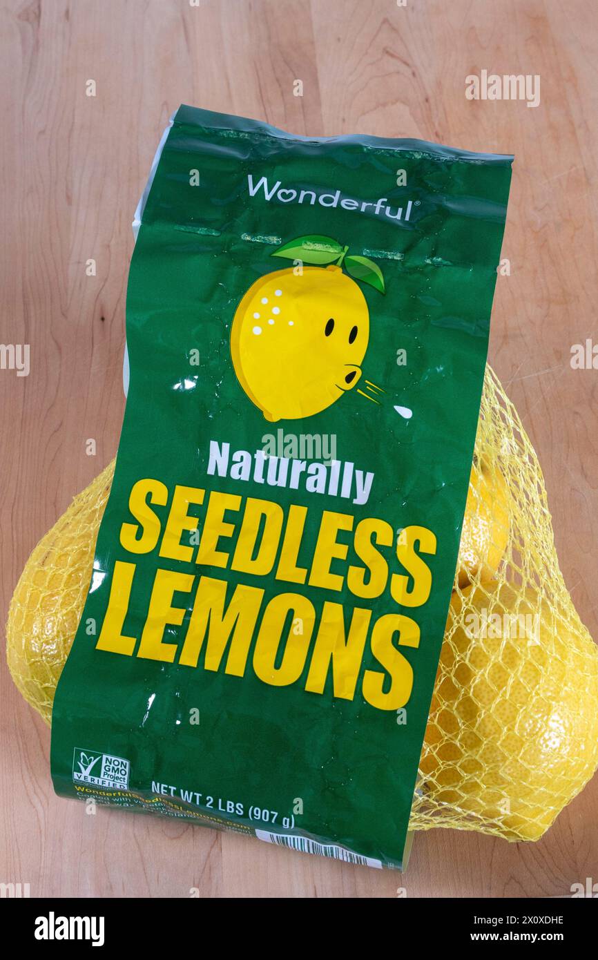 Seedless lemons are a very flavorful juicy citrus fruit, 2024, United ...