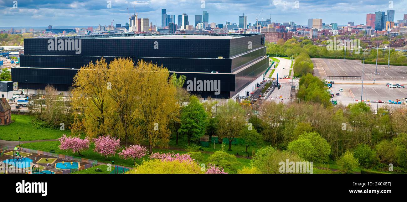 CO-OP Live Arena Manchester photographed from Phillips Park Stock Photo ...