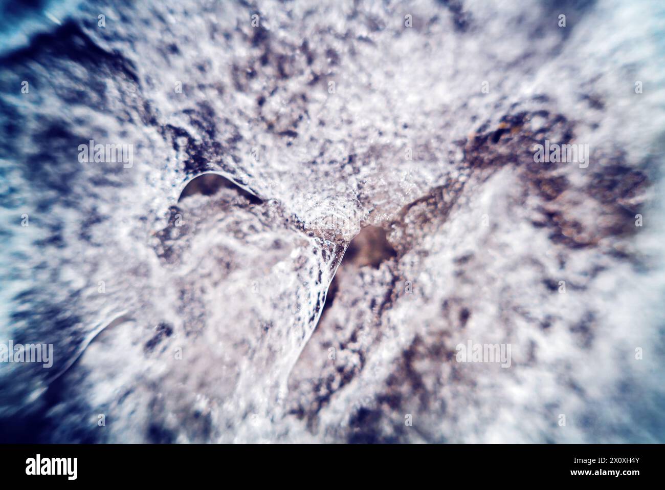 Air bubbles in ice. Cool Design Stock Photo - Alamy