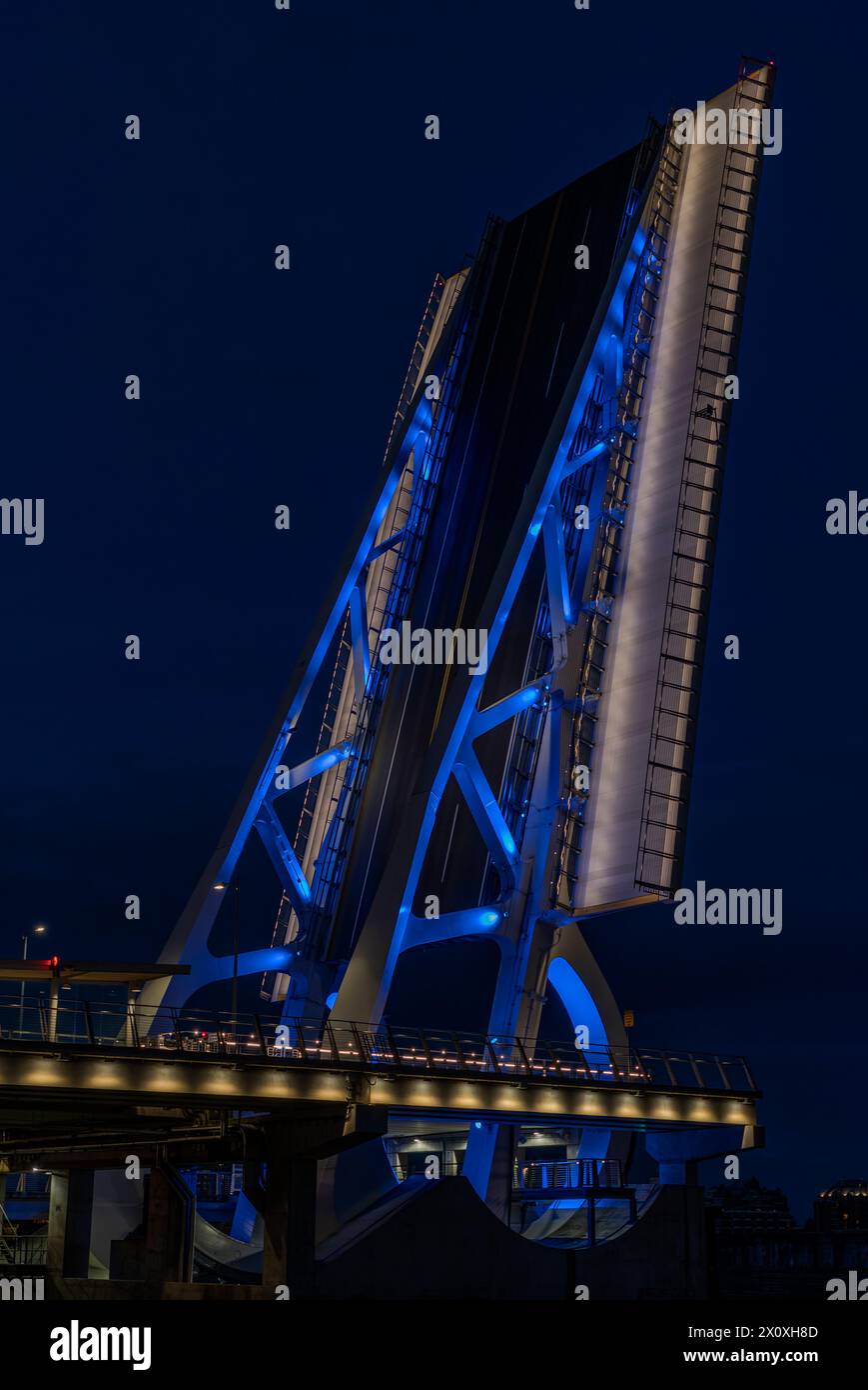 The Johnson Street Bridge in Victoria, British Columbia, Canada, seen ...