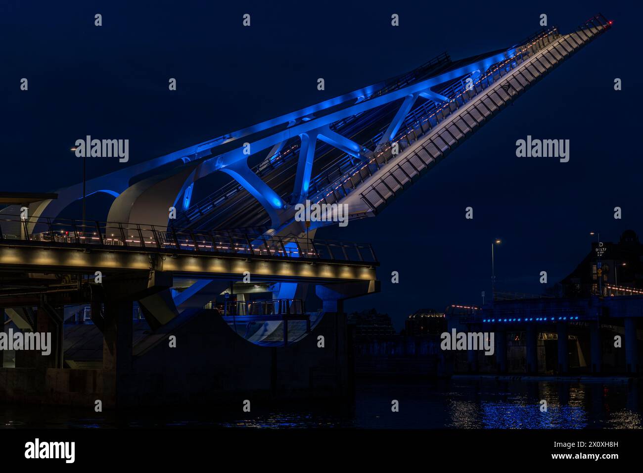 The Johnson Street Bridge in Victoria, British Columbia, Canada, seen ...