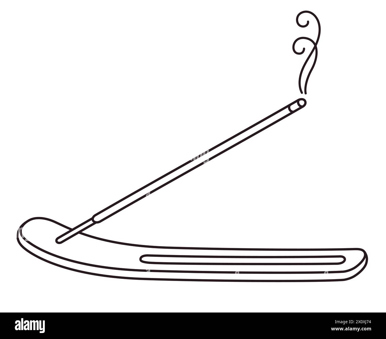 Incense line art Cut Out Stock Images & Pictures - Alamy