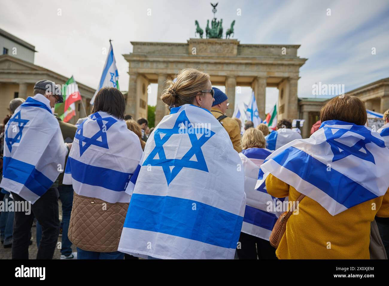 Berlin, Germany. 14th Apr, 2024. A solidarity demonstration by the ...