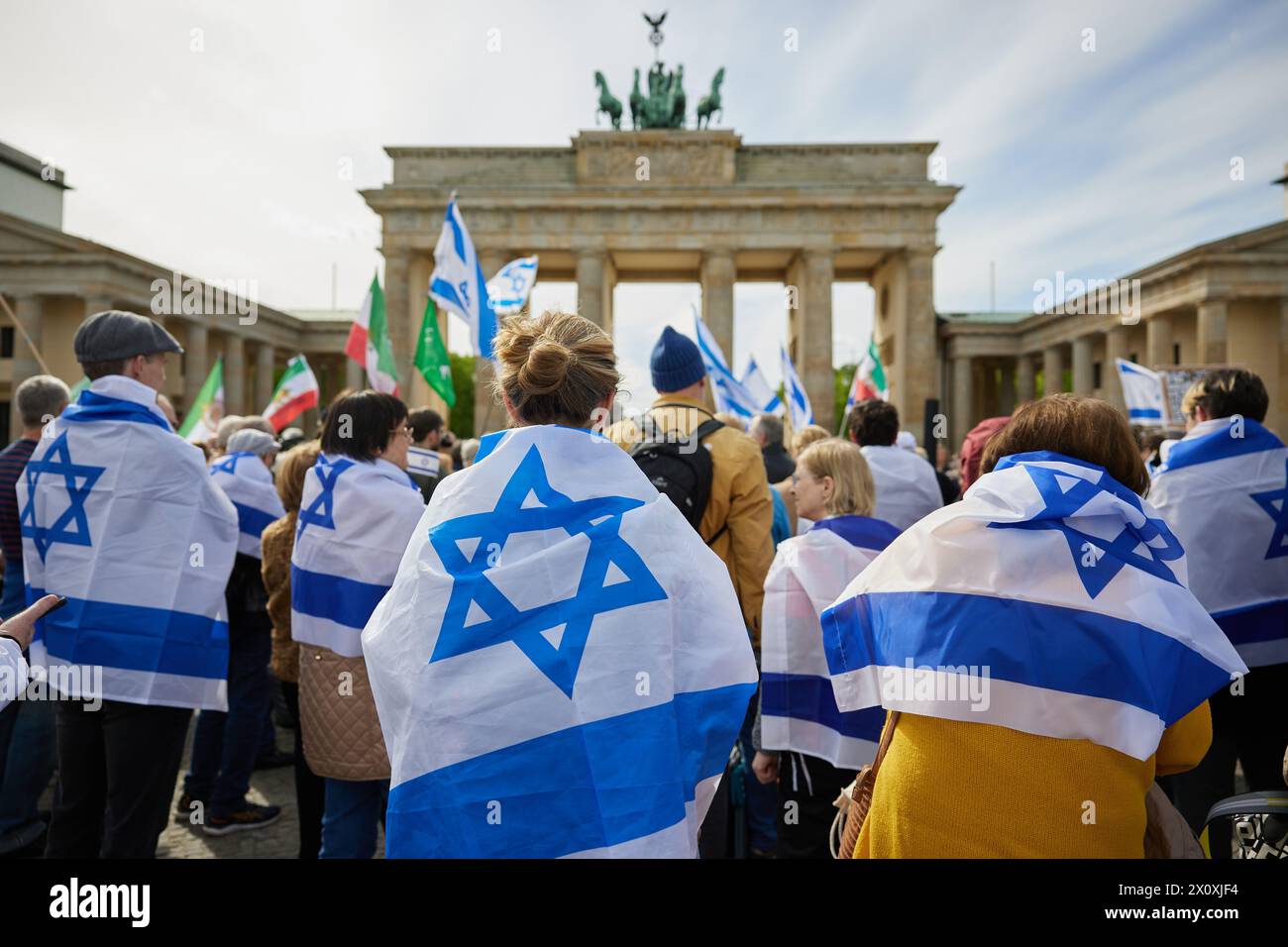 Berlin, Germany. 14th Apr, 2024. A solidarity demonstration by the ...