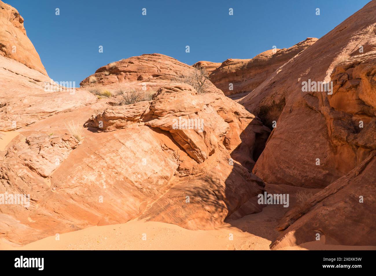 Hike to the Broken Bow Arch, Utah Stock Photo - Alamy