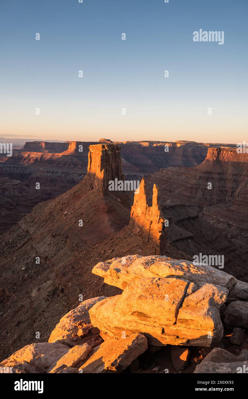 Marlboro Point during sunrise, Moab, Utah Stock Photo - Alamy