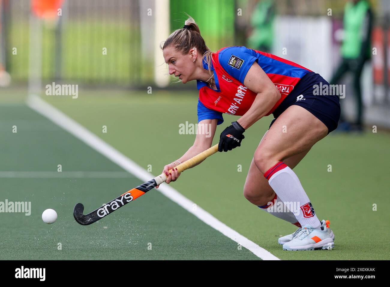 ROTTERDAM, NETHERLANDS - APRIL 14: Laurien Leurink of SCHC D1 in action ...