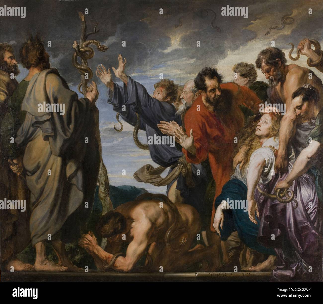 Moses and the bronze serpent hi-res stock photography and images - Alamy