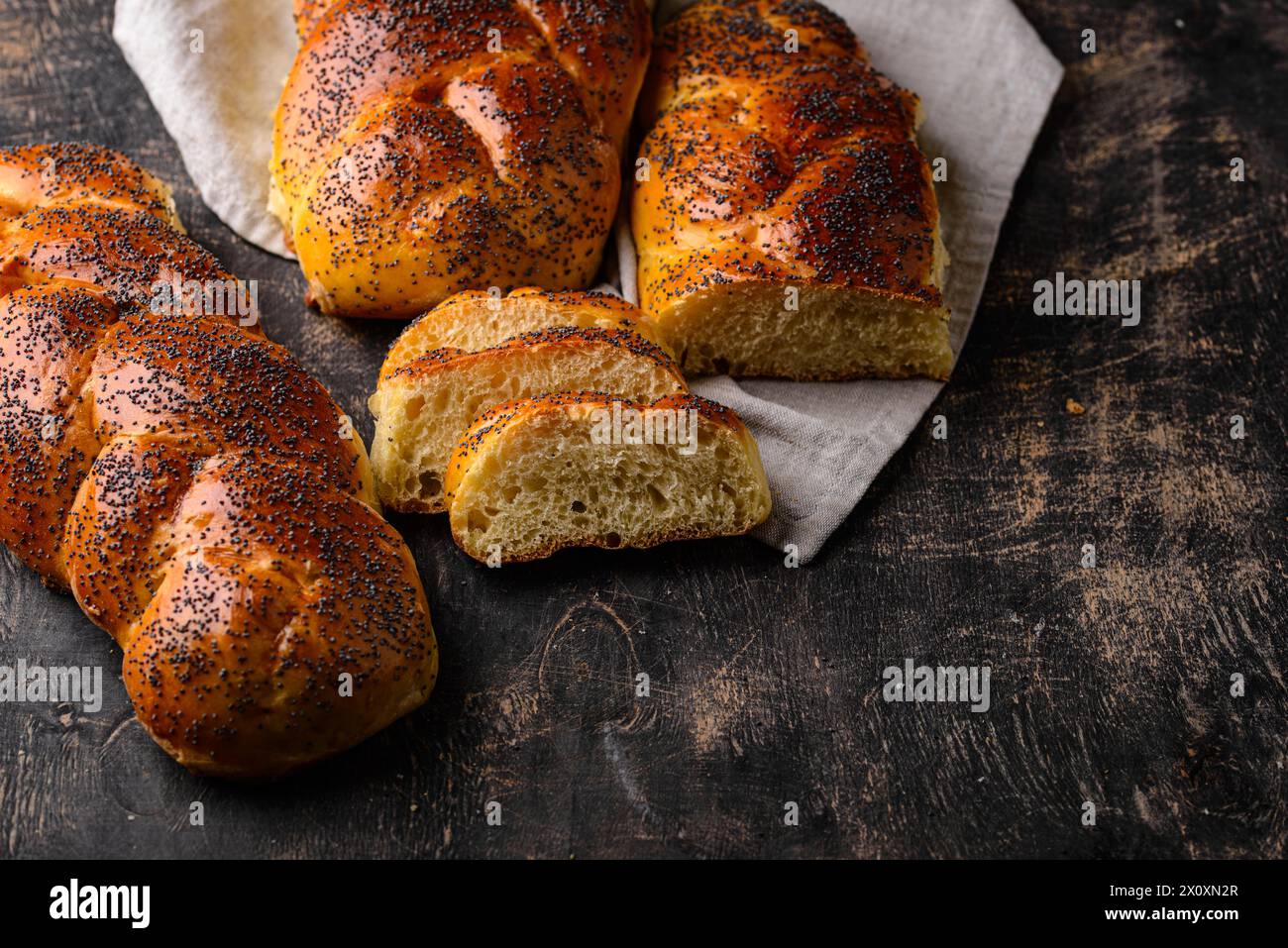 Traditional Jewish sabbath Challah bread Stock Photo - Alamy