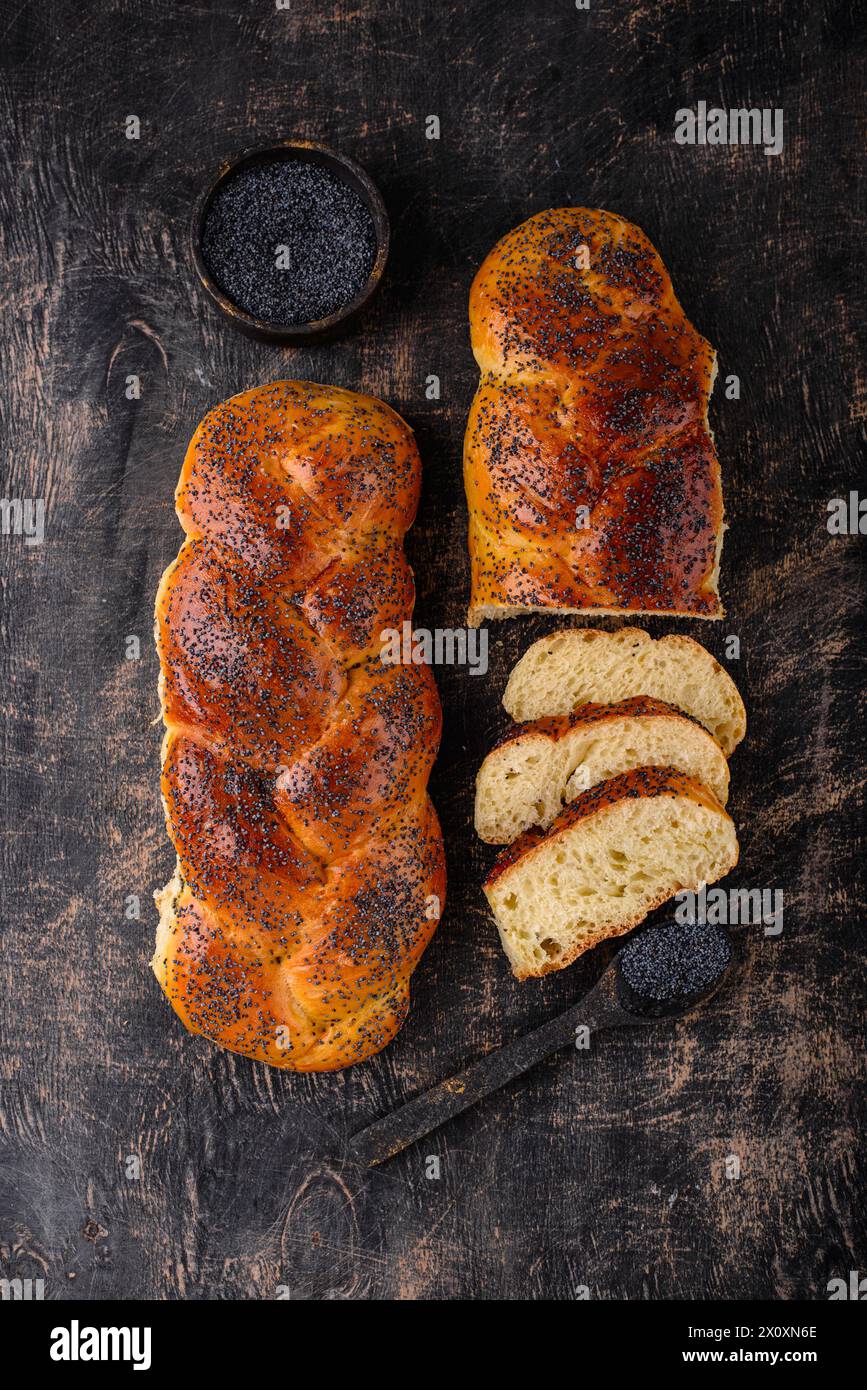 Traditional Jewish sabbath Challah bread Stock Photo - Alamy