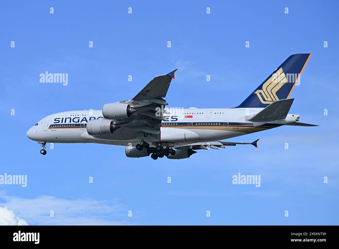Singapore Airlines A380 Stock Photo - Alamy