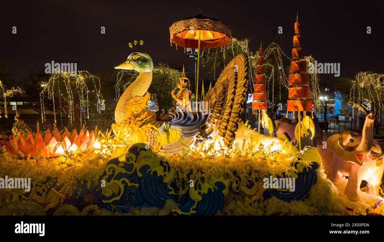 Bangkok,Thailand-April,11,2024: The stunning Songkran parade at Sanam ...