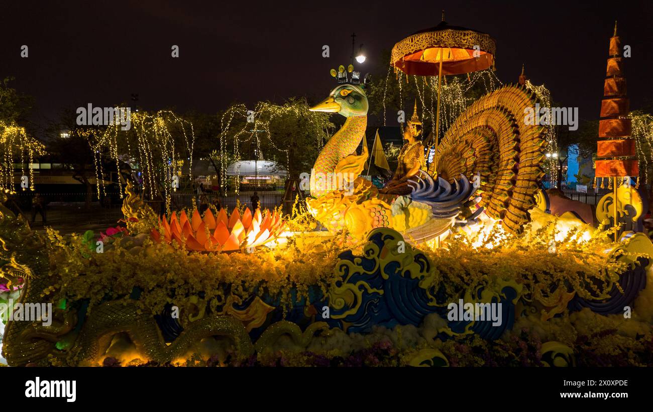 Bangkok,Thailand-April,11,2024: The stunning Songkran parade at Sanam ...